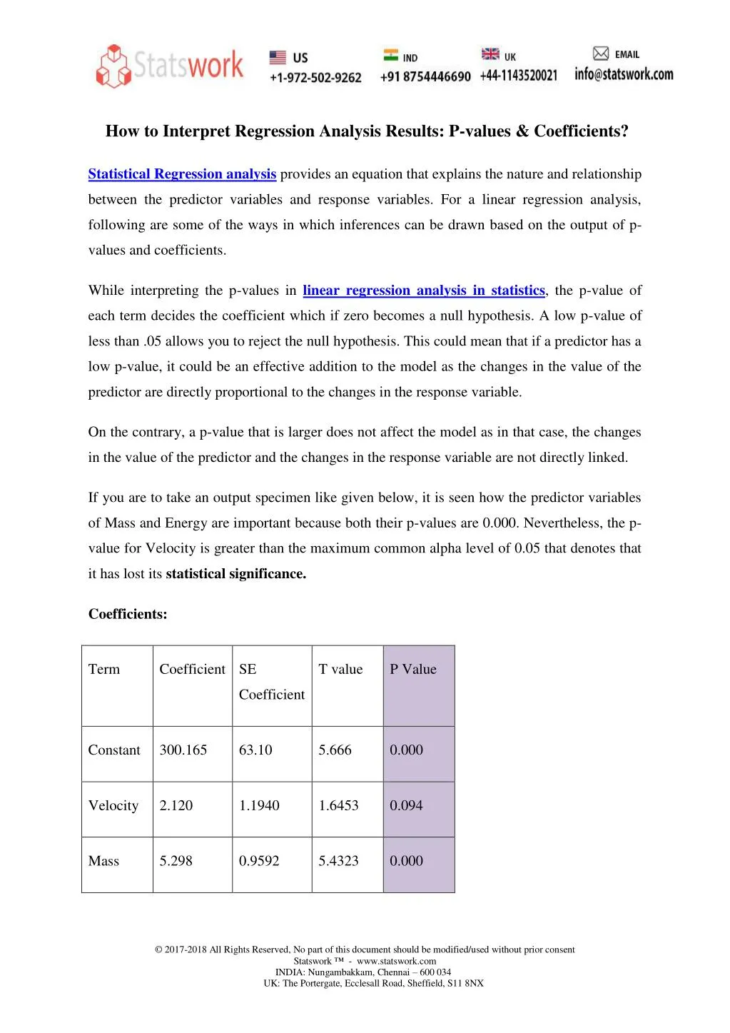 PPT How To Interpret Regression Analysis Results P Values 26904 Hot