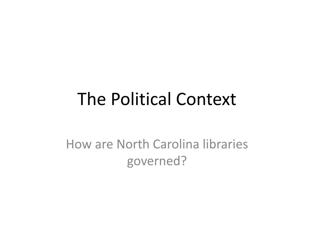 PPT - The Political Context PowerPoint Presentation, free download - ID ...