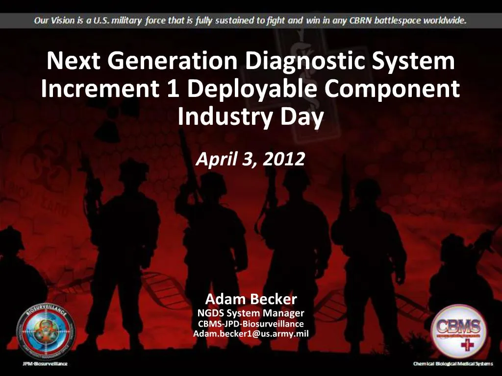 PPT - Next Generation Diagnostic System Increment 1 Deployable ...