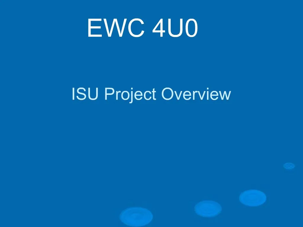 PPT - ISU Project Overview PowerPoint Presentation, free download - ID ...