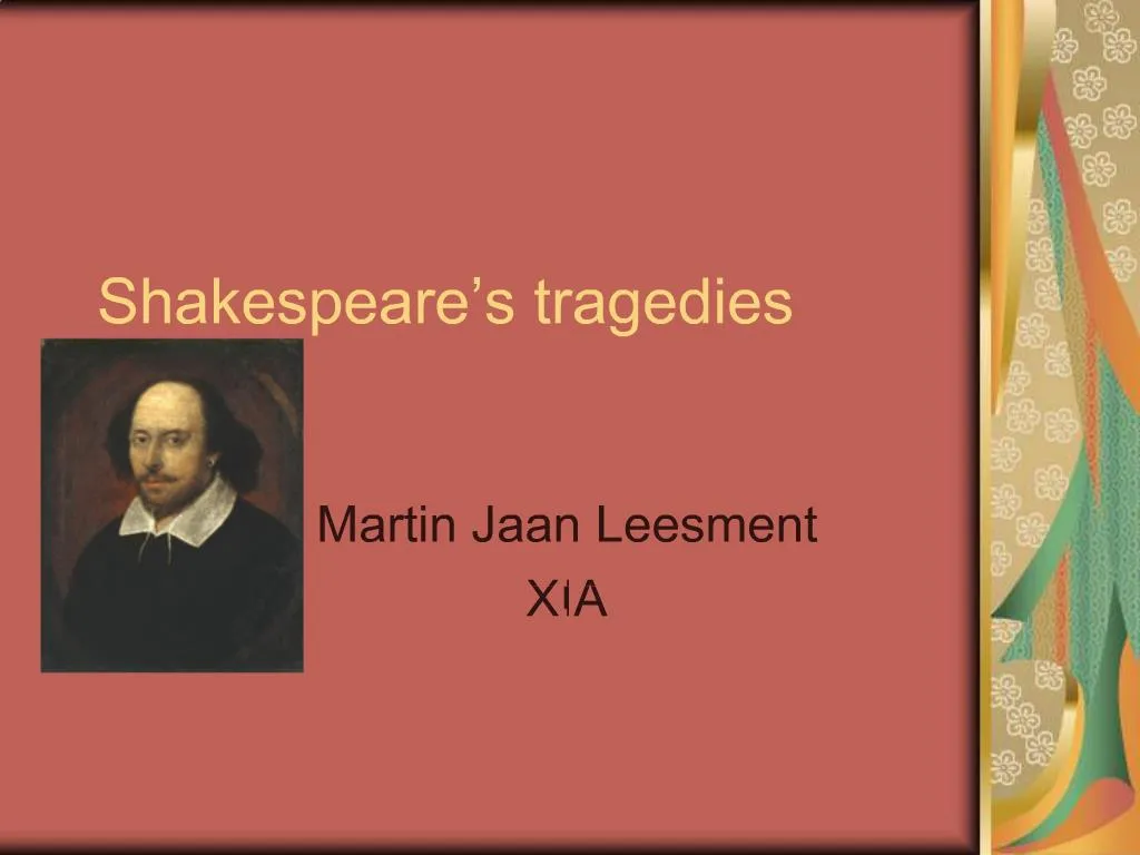 PPT - Shakespeare s tragedies PowerPoint Presentation, free download ...