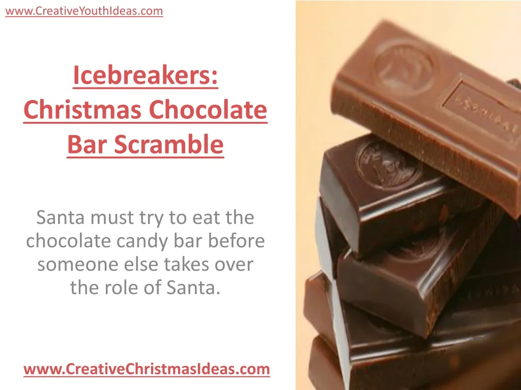 PPT - Icebreakers: Christmas Chocolate Bar Scramble PowerPoint ...