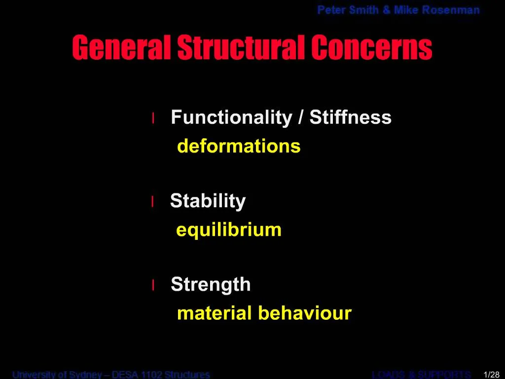 PPT - General Structural Concerns PowerPoint Presentation, free ...