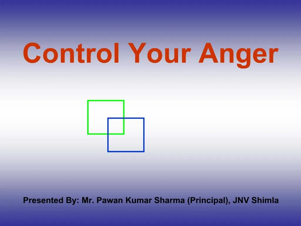 PPT - Control Your Anger PowerPoint Presentation, free download - ID ...
