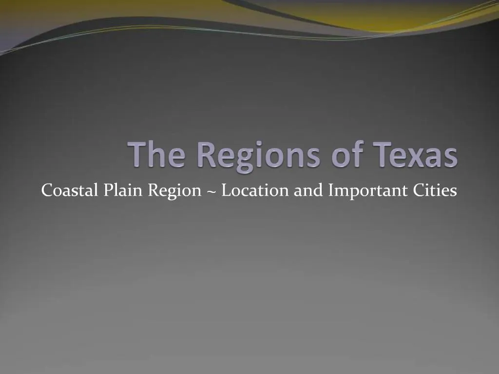 PPT - The Regions of Texas PowerPoint Presentation, free download - ID ...