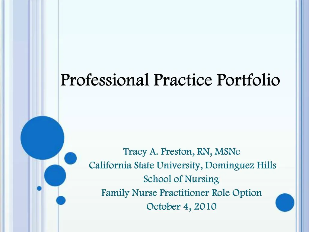 PPT - Professional Practice Portfolio PowerPoint Presentation, free ...