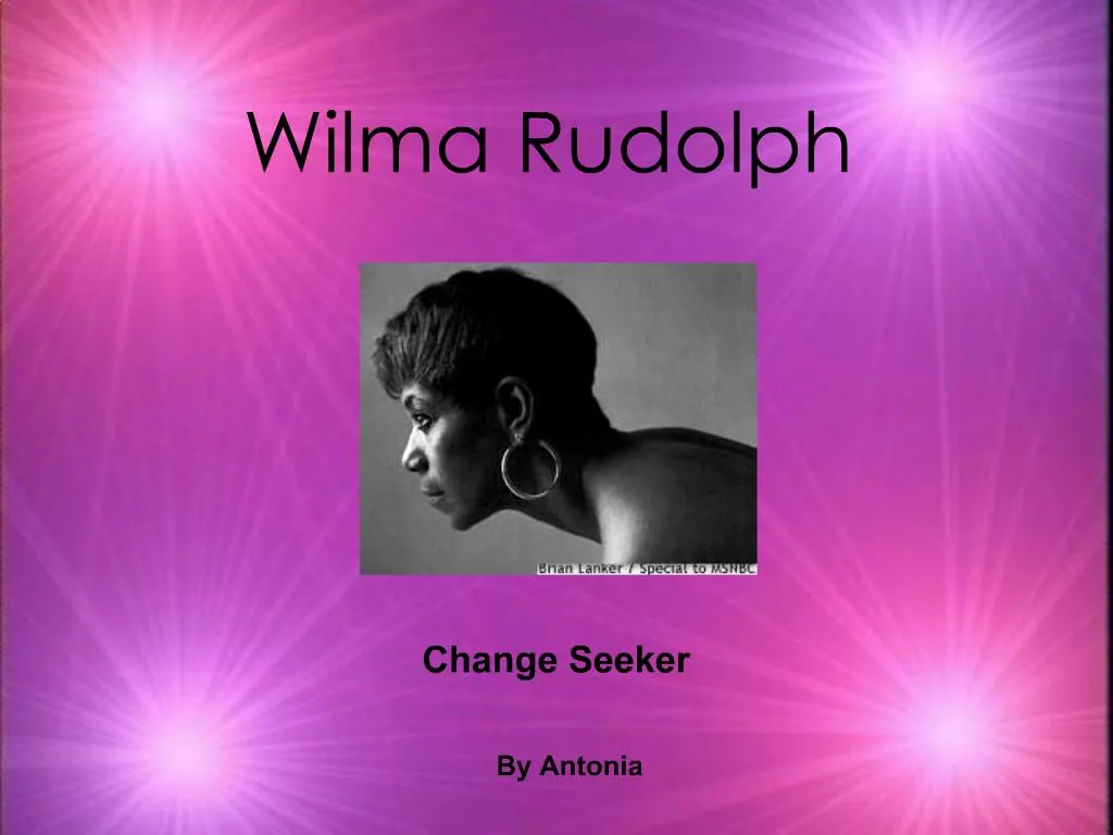 PPT - Wilma Rudolph PowerPoint Presentation, free download - ID:1030867