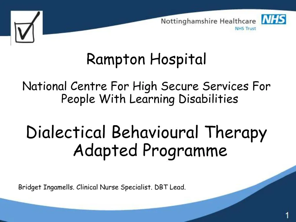 PPT - Rampton Hospital National Centre For High Secure Services For ...