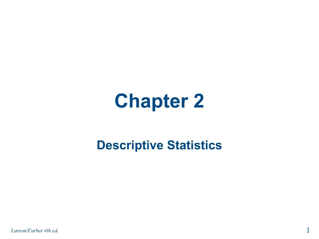 PPT - Descriptive Statistics PowerPoint Presentation, free download ...
