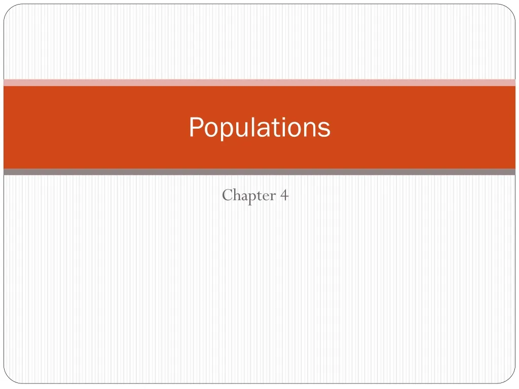 PPT - Populations PowerPoint Presentation, free download - ID:1037504
