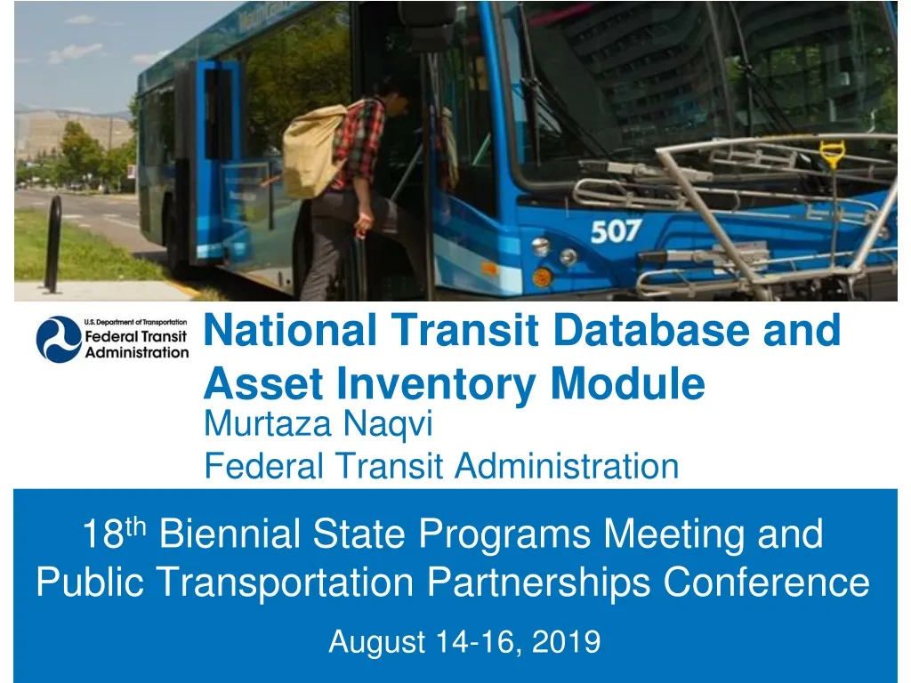 PPT - National Transit Database and Asset Inventory Module PowerPoint ...