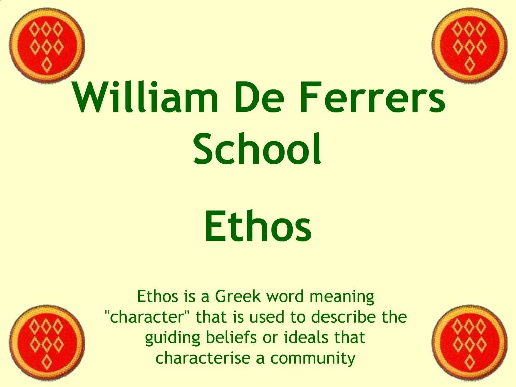 PPT - William De Ferrers School Ethos PowerPoint Presentation, free ...
