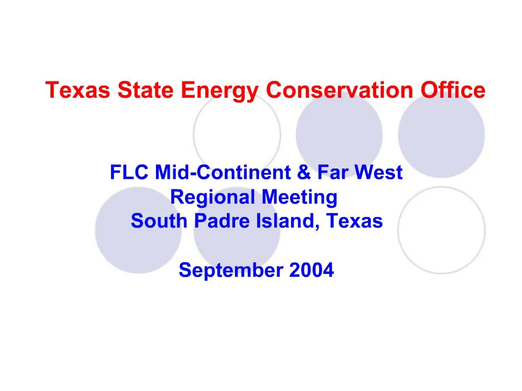 PPT - Texas State Energy Conservation Office PowerPoint Presentation ...