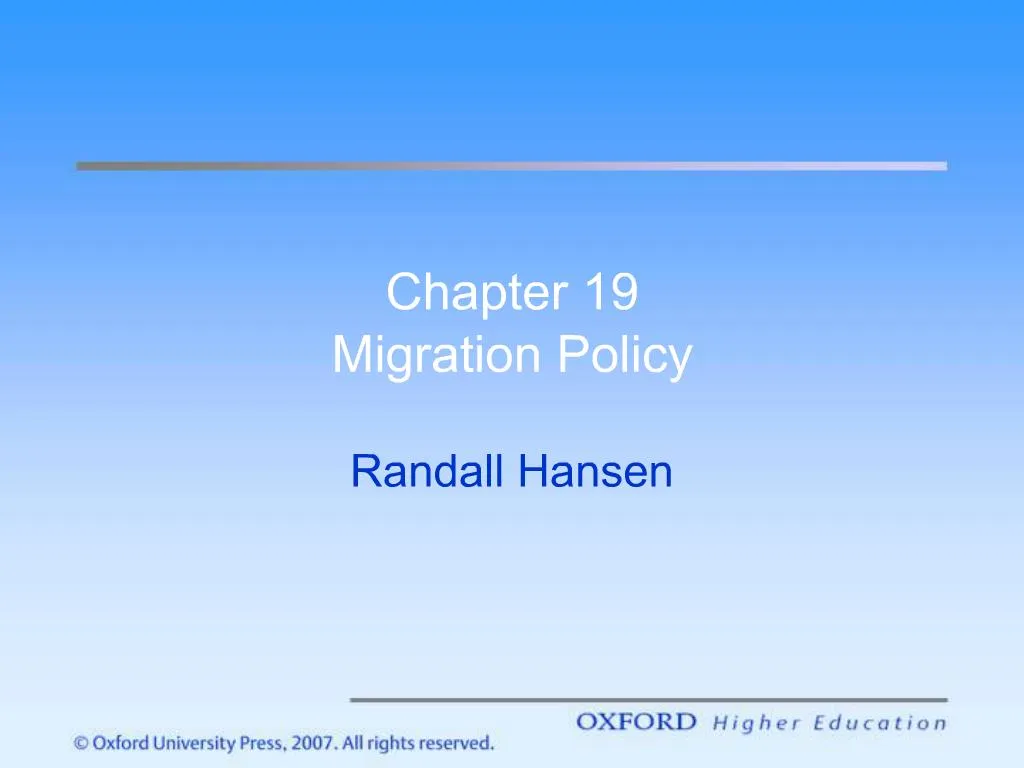 PPT - Chapter 19 Migration Policy PowerPoint Presentation, free ...