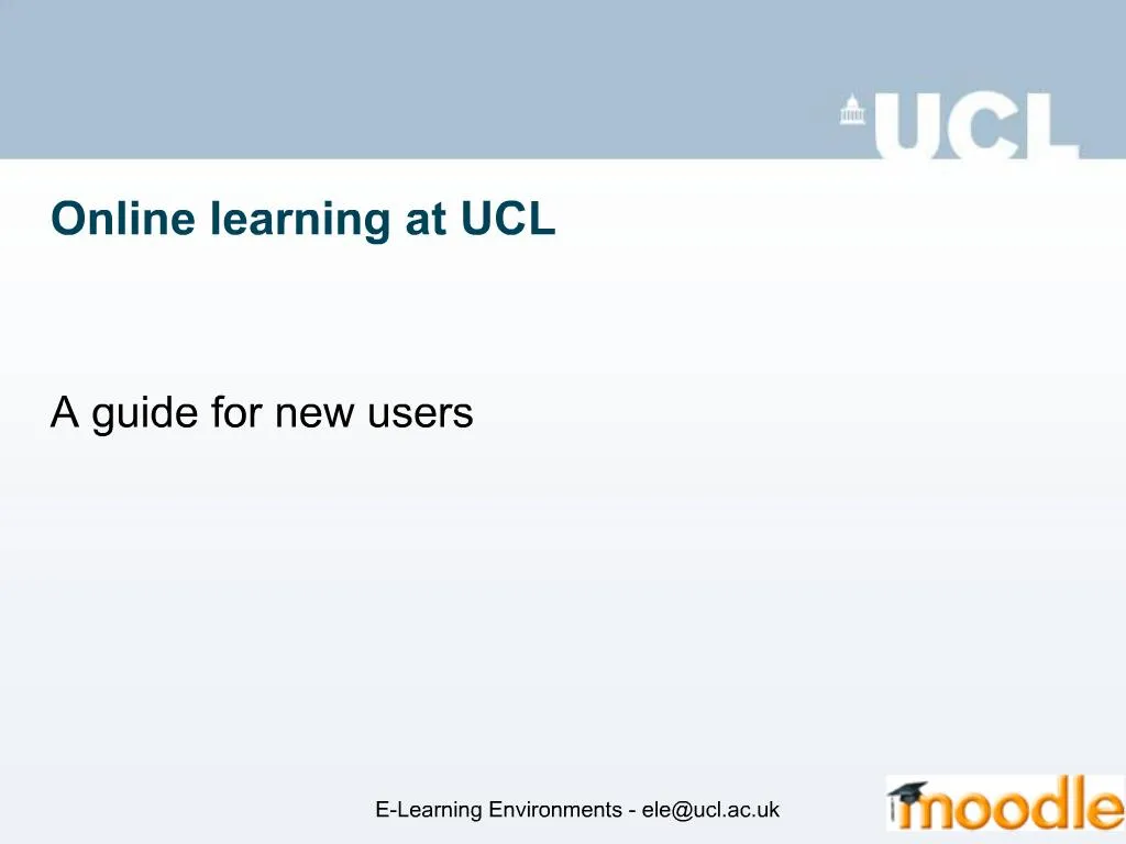 PPT - Online learning at UCL PowerPoint Presentation, free download ...
