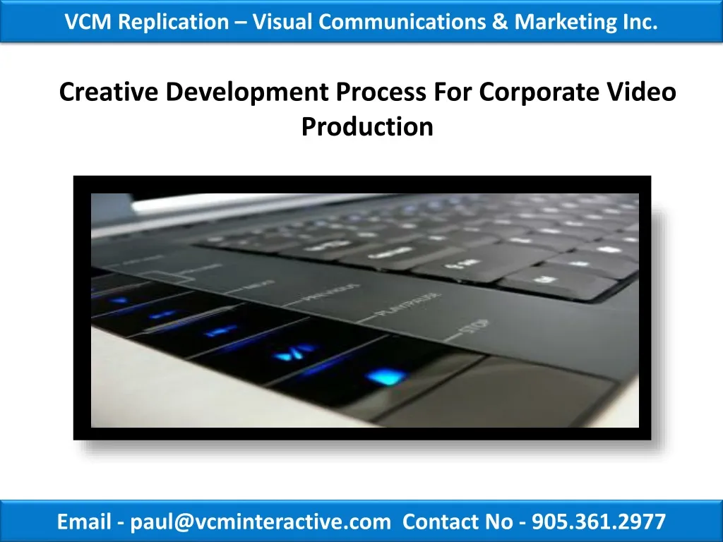PPT - Creative Development Process For Corporate Video Production ...