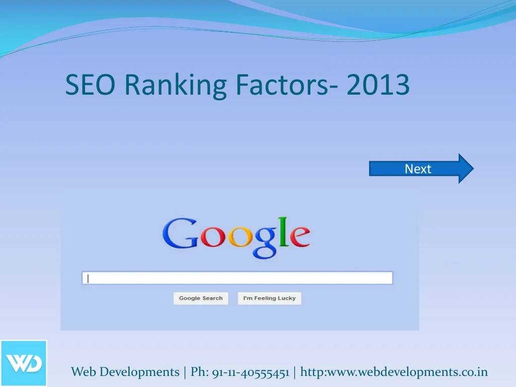 PPT - SEO Ranking Factors- 2013 PowerPoint Presentation, free download ...