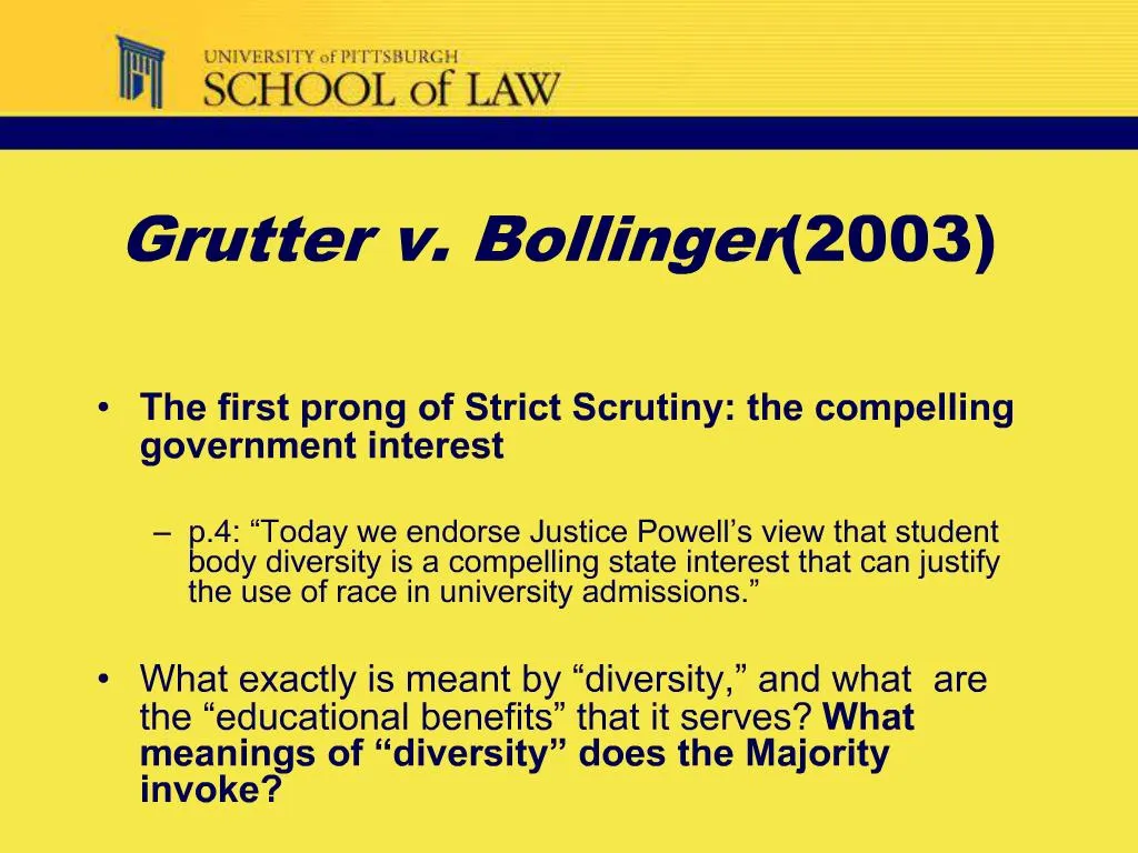 PPT - Grutter v. Bollinger 2003 PowerPoint Presentation, free download ...