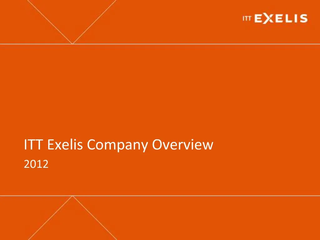 PPT - ITT Exelis Company Overview PowerPoint Presentation, free ...