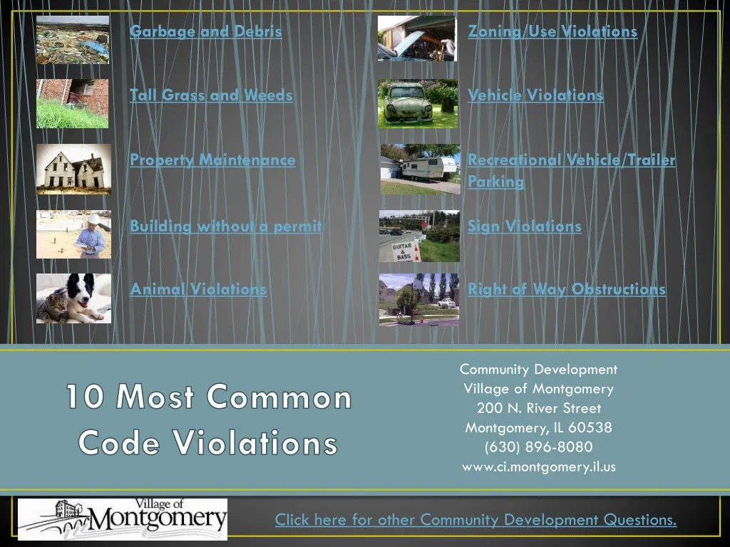 PPT - 10 Most Common Code Violations PowerPoint Presentation, free ...