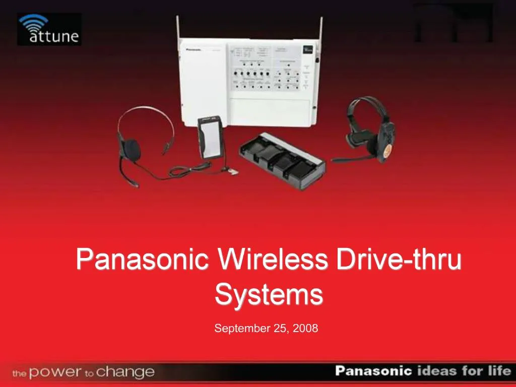 PPT - Panasonic Wireless Drive-thru Systems PowerPoint Presentation ...