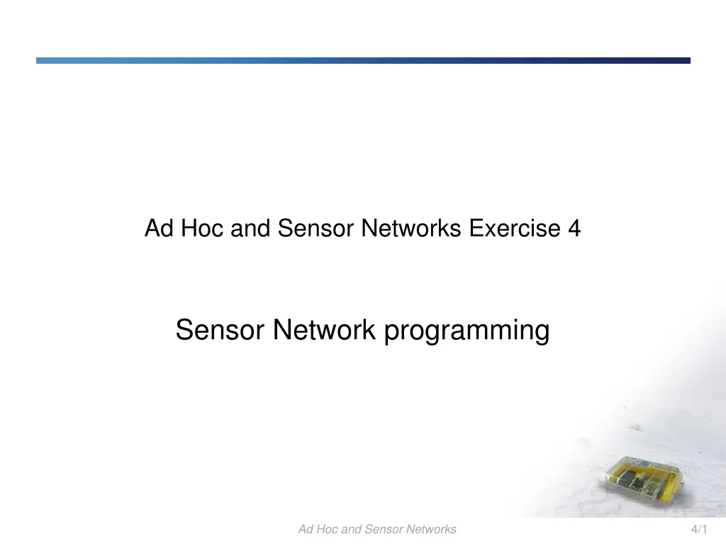 PPT - Ad Hoc and Sensor Networks Exercise 4 PowerPoint Presentation ...