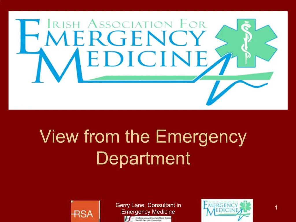 PPT - View from the Emergency Department PowerPoint Presentation, free ...