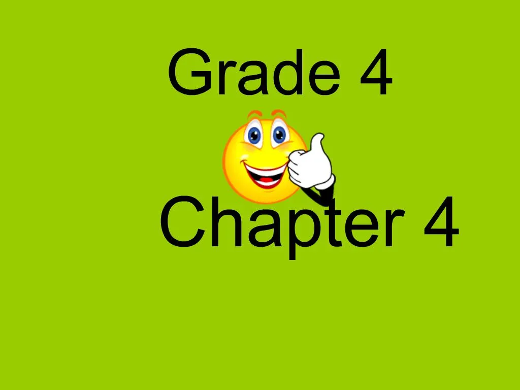 PPT - Grade 4 PowerPoint Presentation, free download - ID:1079949