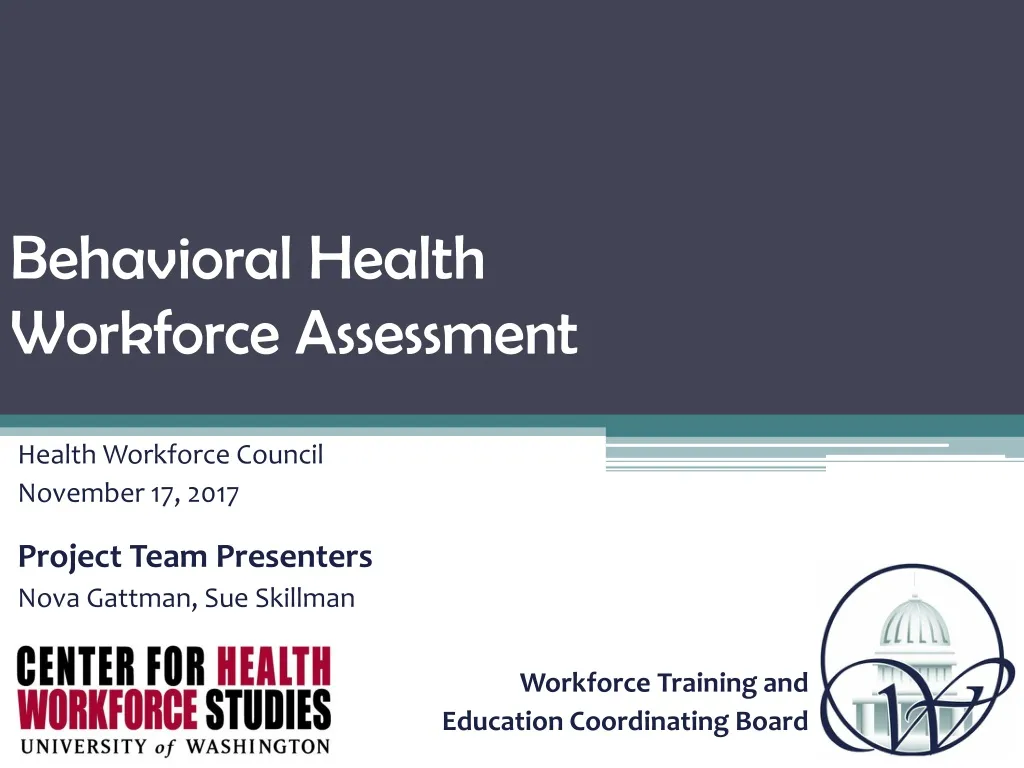 PPT - Behavioral Health Workforce Assessment PowerPoint Presentation ...