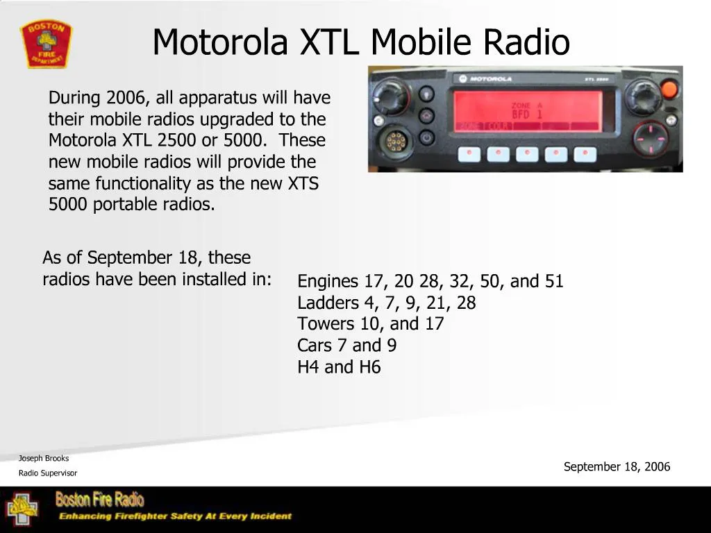 PPT - Motorola XTL Mobile Radio PowerPoint Presentation, free download ...