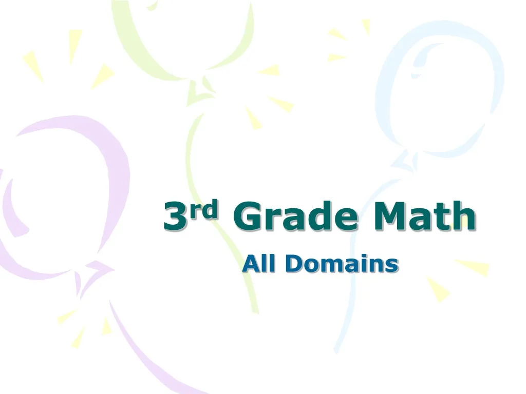 PPT - 3 rd Grade Math PowerPoint Presentation, free download - ID:1085395