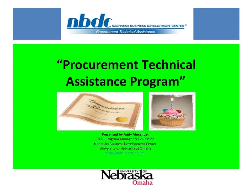 PPT - Procurement Technical Assistance Program Presented by Andy ...