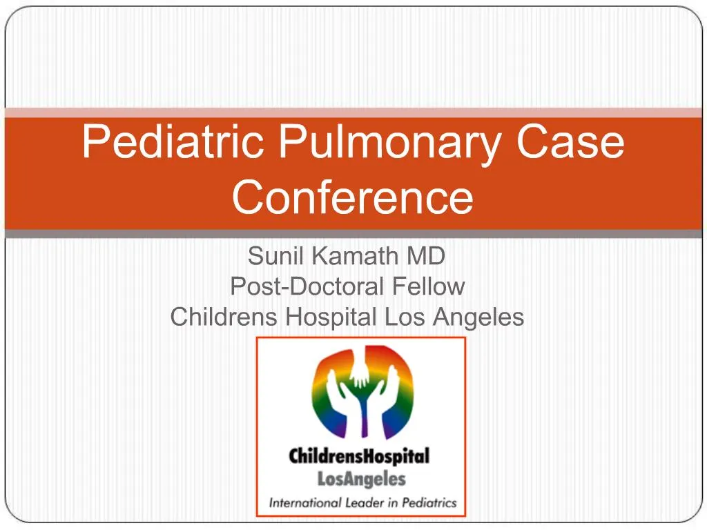 PPT - Pediatric Pulmonary Case Conference PowerPoint Presentation, free ...