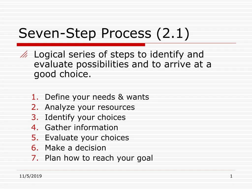 PPT - Seven-Step Process (2.1) PowerPoint Presentation, free download ...
