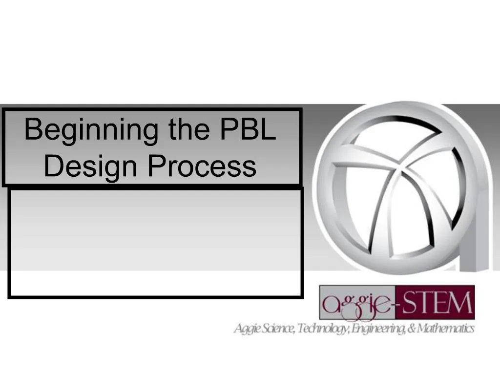 PPT - Beginning the PBL Design Process PowerPoint Presentation, free ...