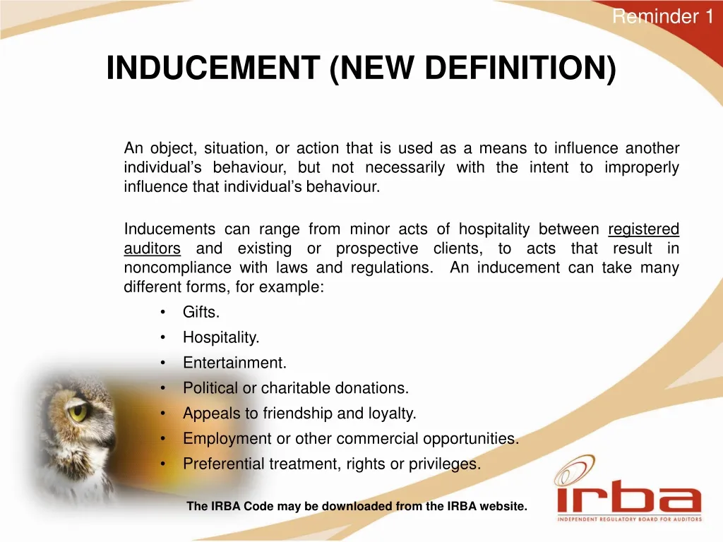 PPT - INDUCEMENT (NEW DEFINITION) PowerPoint Presentation, free ...