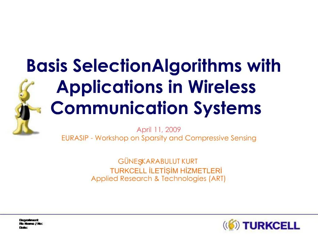 Ppt Basis Selection Algorithms With Applications In Wireless Communication Systems Powerpoint