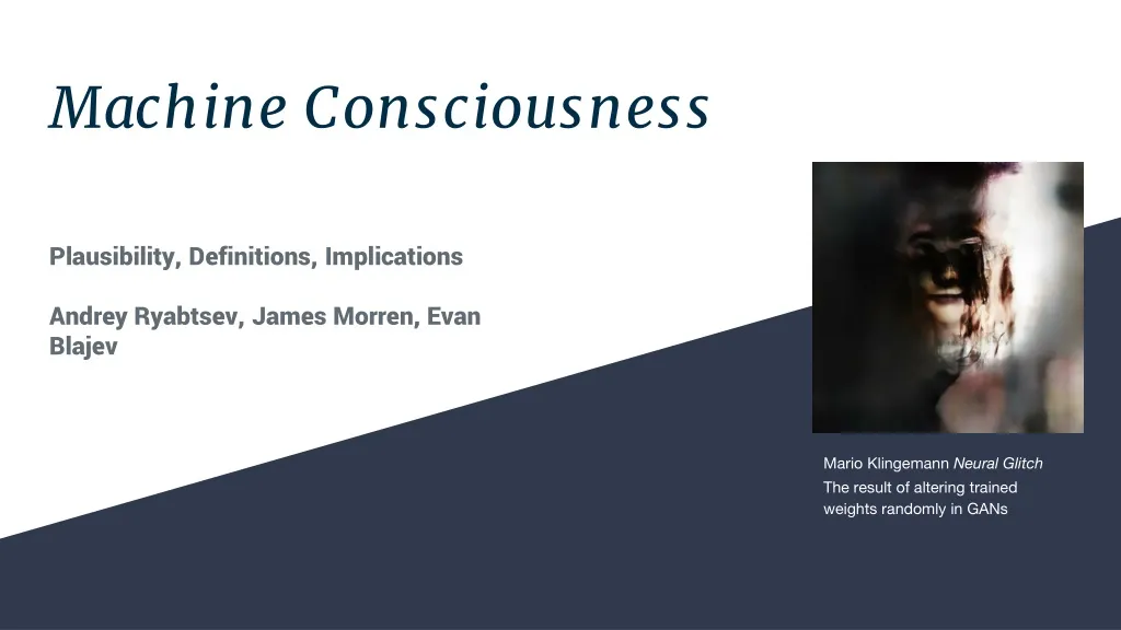 PPT - Machine Consciousness PowerPoint Presentation, free download - ID ...