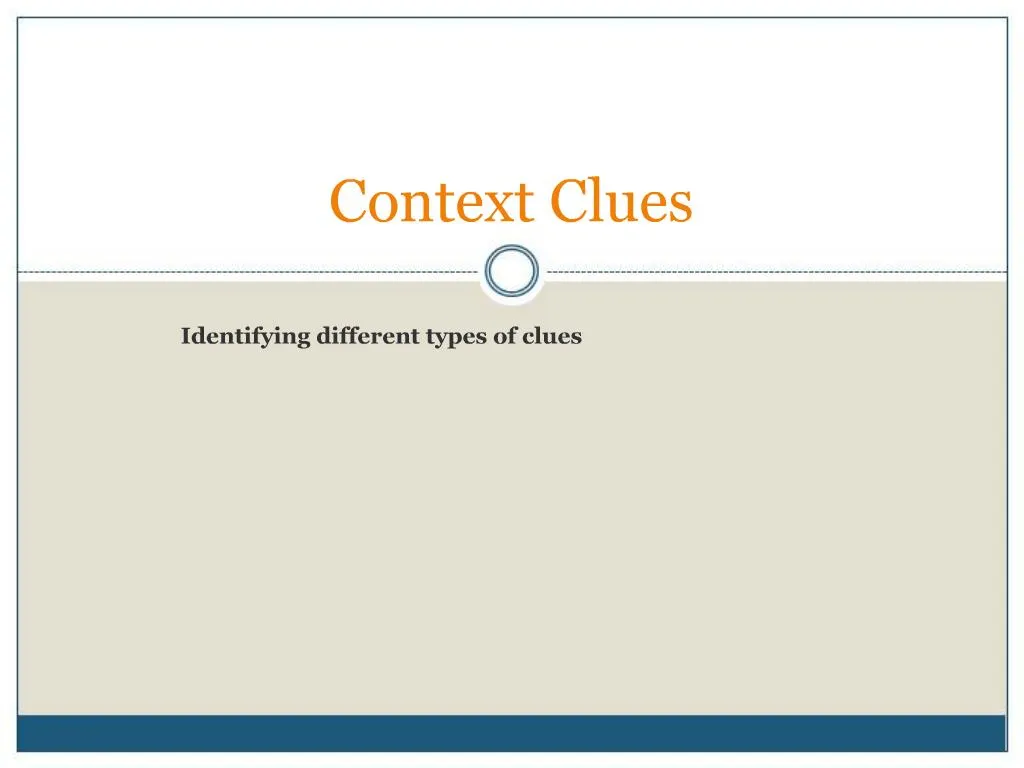 PPT - Context Clues PowerPoint Presentation, free download - ID:1115703
