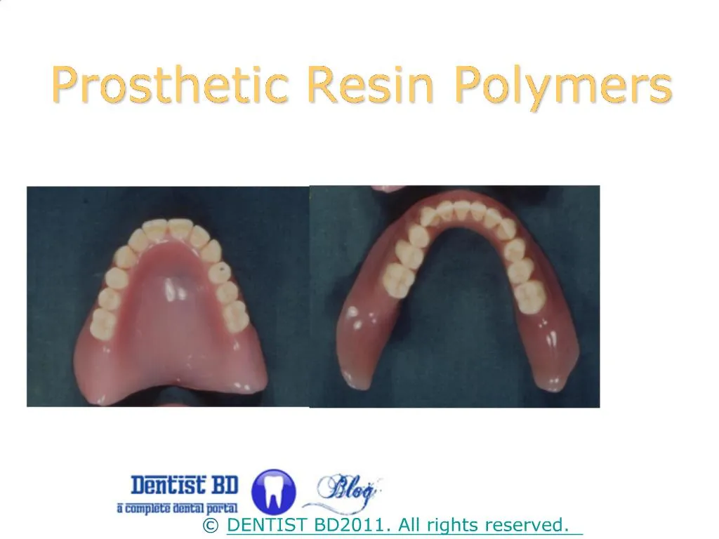 PPT - Prosthetic Resin Polymers PowerPoint Presentation, free download ...