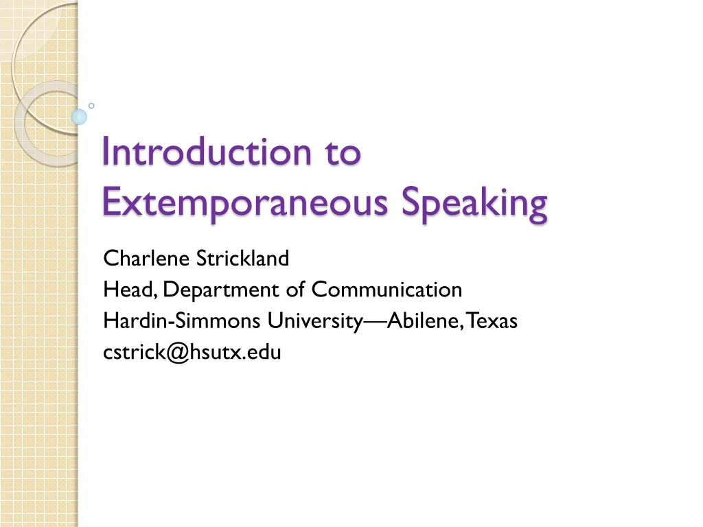 PPT - Introduction to Extemporaneous Speaking PowerPoint Presentation ...