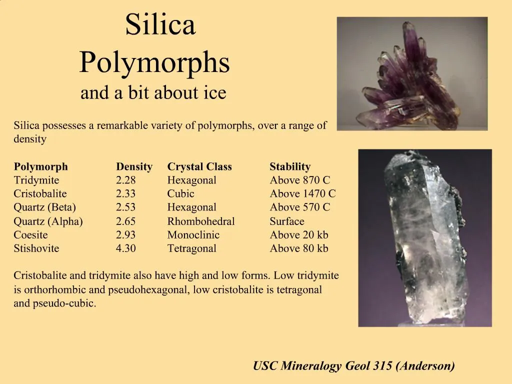 PPT - Silica Polymorphs and a bit about ice PowerPoint Presentation ...