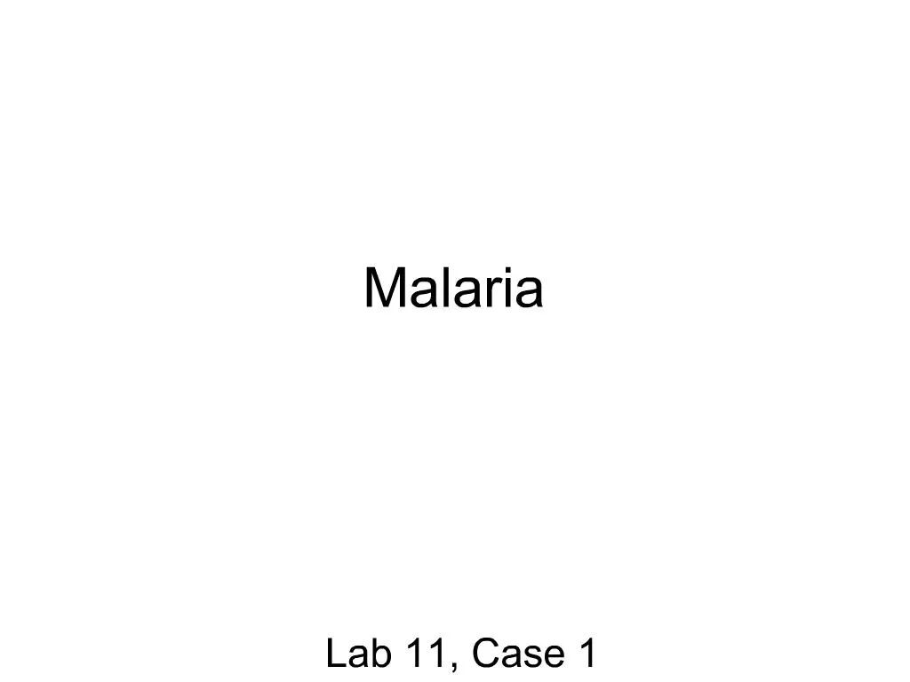 PPT - Malaria PowerPoint Presentation, free download - ID:1142619