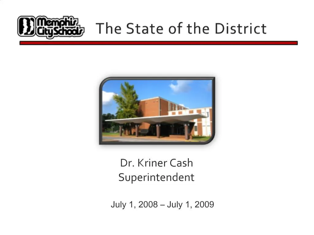 PPT - The State of the District PowerPoint Presentation, free download ...