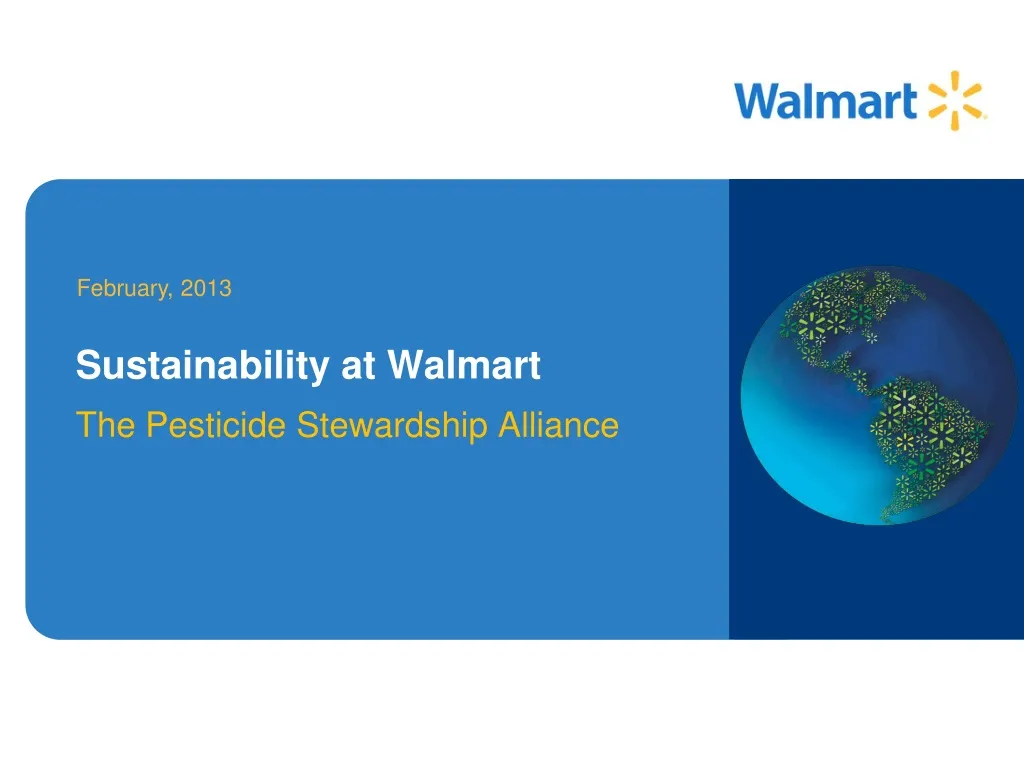 PPT - Sustainability at Walmart PowerPoint Presentation, free download ...