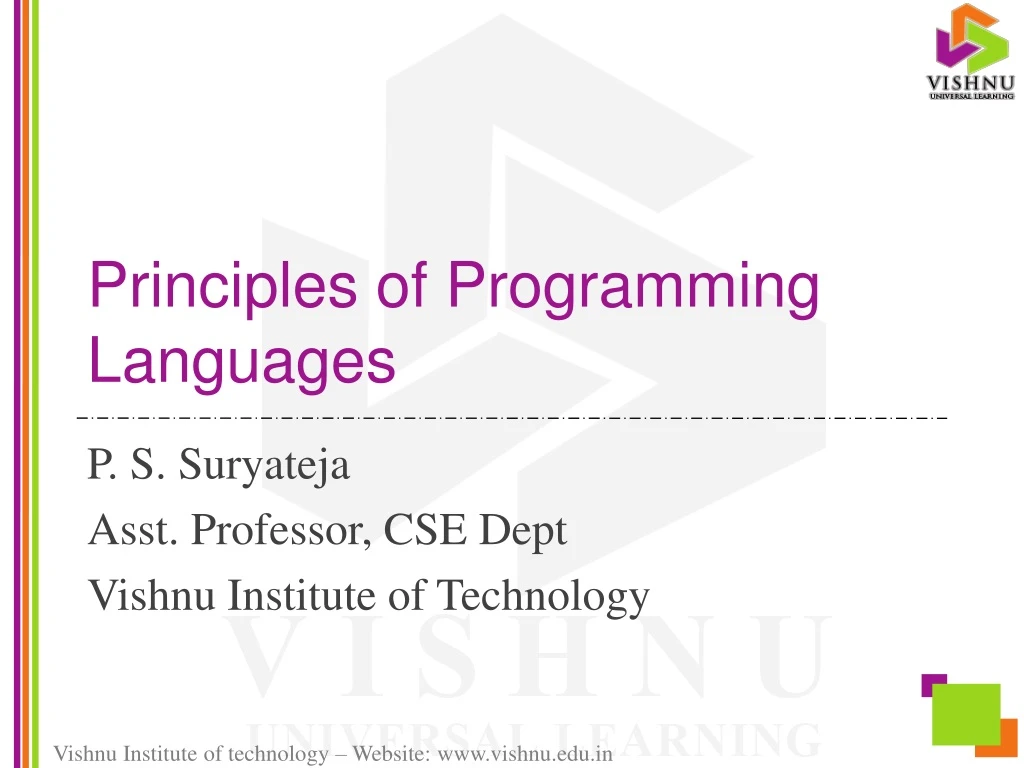 PPT Principles Of Programming Languages PowerPoint Presentation Free 