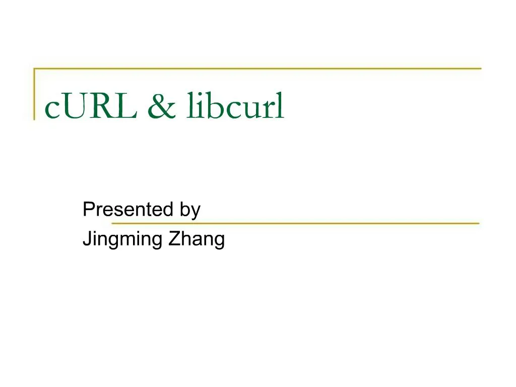 Ppt Curl Libcurl Powerpoint Presentation Free Download Id 1152642