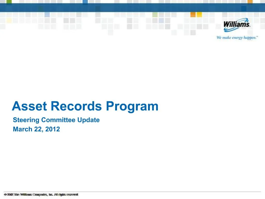 PPT - Asset Records Program PowerPoint Presentation, free download - ID ...