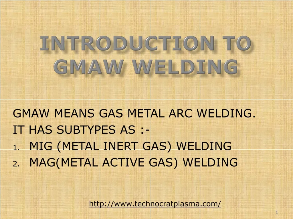 PPT - Gas Metal Arc Welding Machine PowerPoint Presentation, free ...