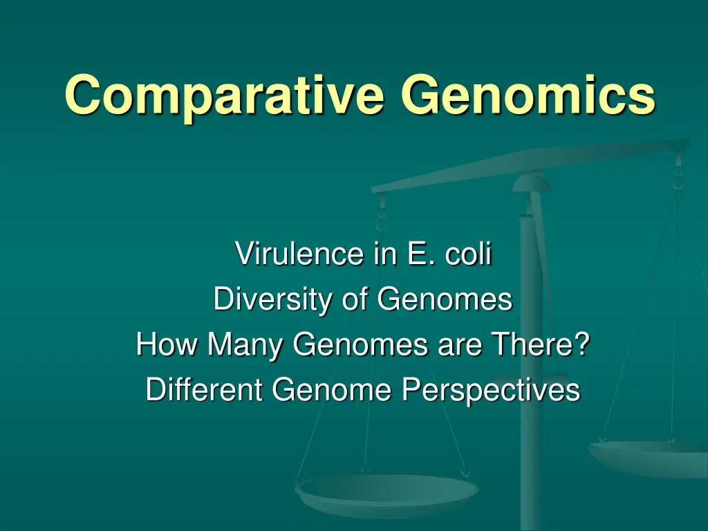 PPT - Comparative Genomics PowerPoint Presentation, free download - ID ...